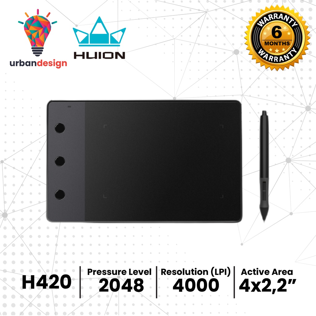 Jual Huion H420 Usb Animation Digitizer Graphics Drawing Tablet | Shopee Indonesia
