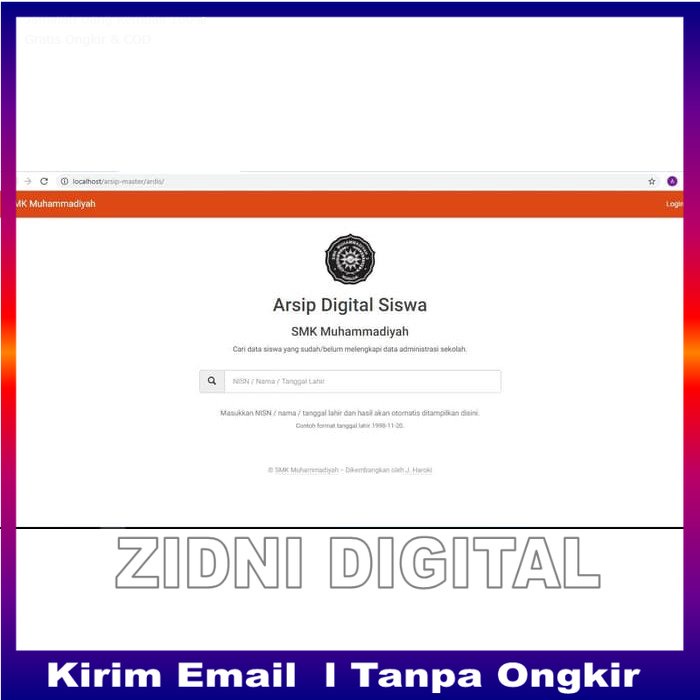 Jual Aplikasi Sederhana Manajemen Arsip Data Siswa Codeigniter Web/CI ...
