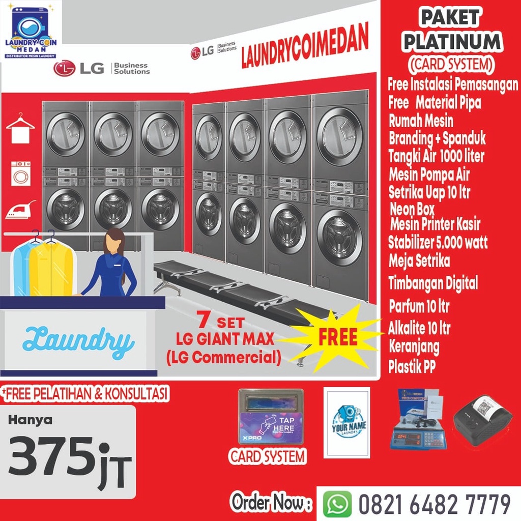 Jual PAKET PLATINUM 7 SET LG GIANT MAX 375 JUTA (CARD SYSTEM)// MEDAN ...