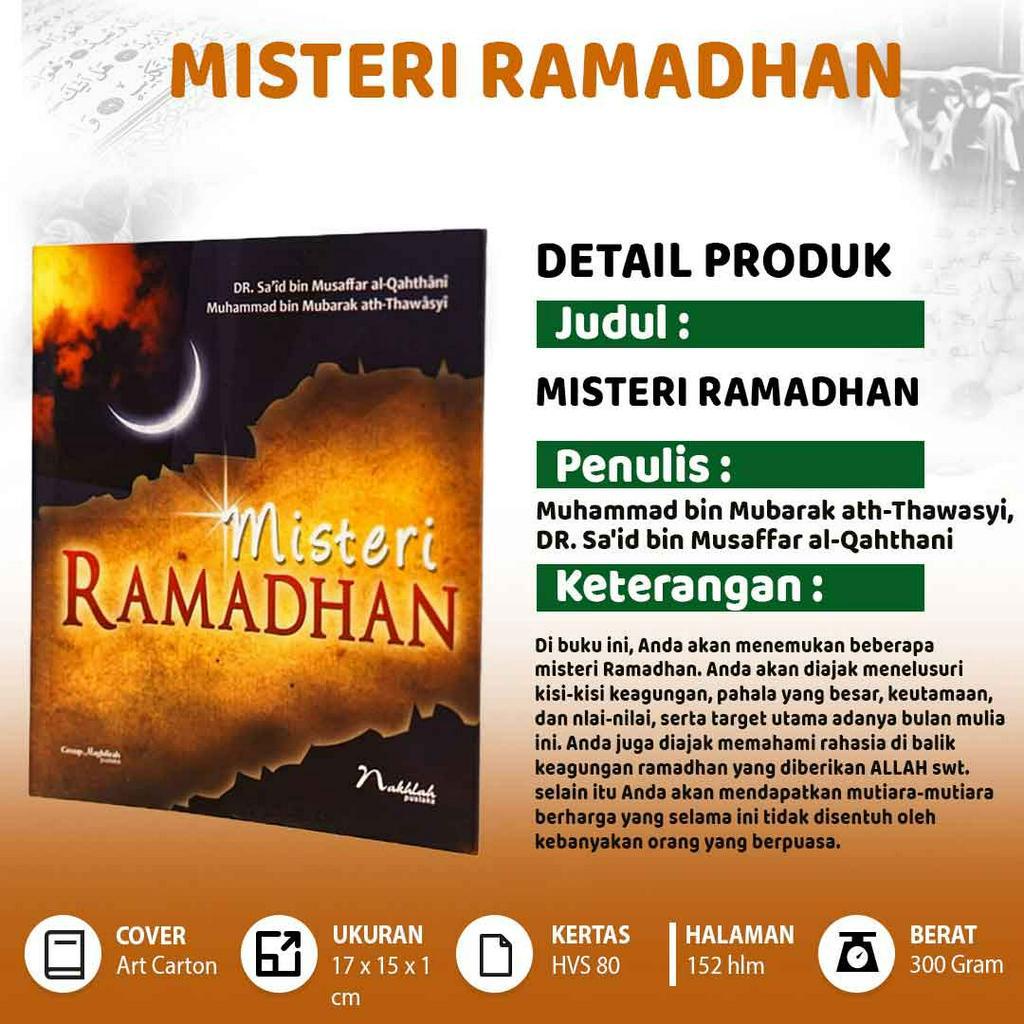 Jual Buku Bacaan Motivasi Islam Islami Buku Misteri Ramadhan Buku Puasa