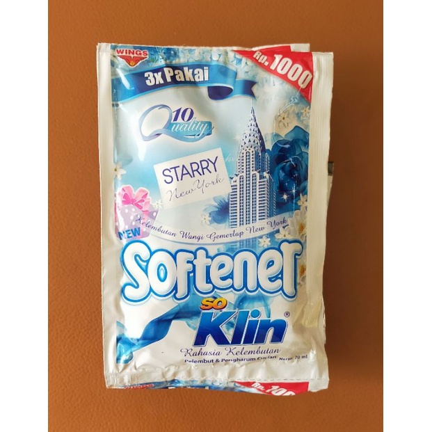 Jual SOKLIN SOFTENER PEWANGI JUMBO 70ML RENCENG (ISI 6 SACHET) | Shopee ...