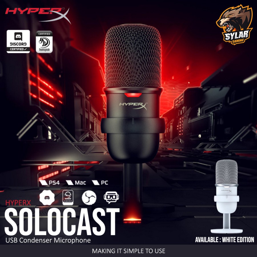 Jual HyperX SoloCast USB Condenser Gaming | Shopee Indonesia