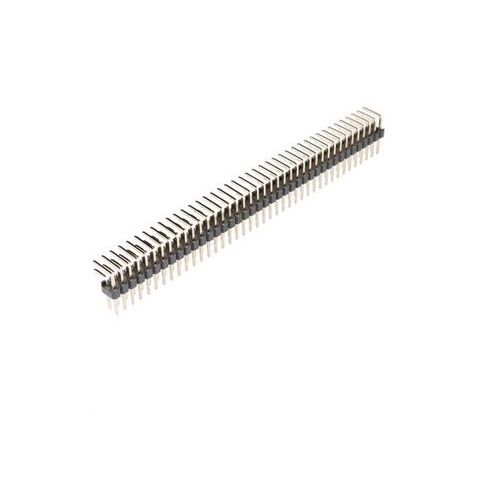 Jual PIN HEADER STRIP MALE DOUBLE ROW RIGHT ANGLE L SHAPE 2X40 2.54MM 2.54 MM | Shopee Indonesia