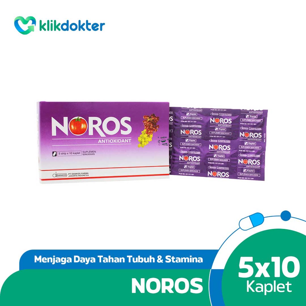 Jual Noros 50kaplet - Suplemen Multivitamin & Antioksidan | Shopee ...