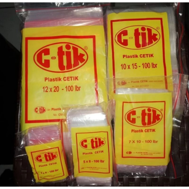 Jual Plastik Klip Cetik C-tik (100 lembar) | Shopee Indonesia