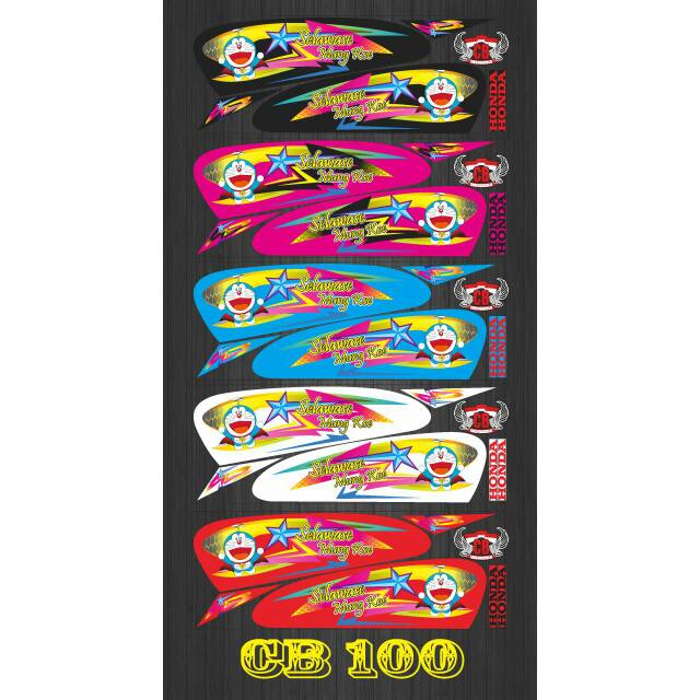 Jual STRIPING STIKER DECAL CB100 DORAEMON BALING2 | Shopee Indonesia