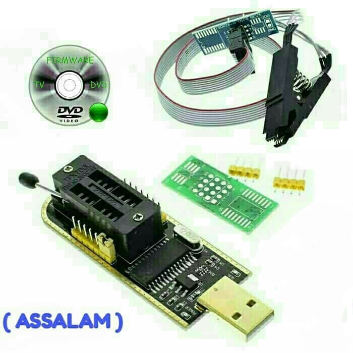 Jual Jual CH341a Plus IC Flash Clip for bios 93 25 24 / DVD Firmware ...
