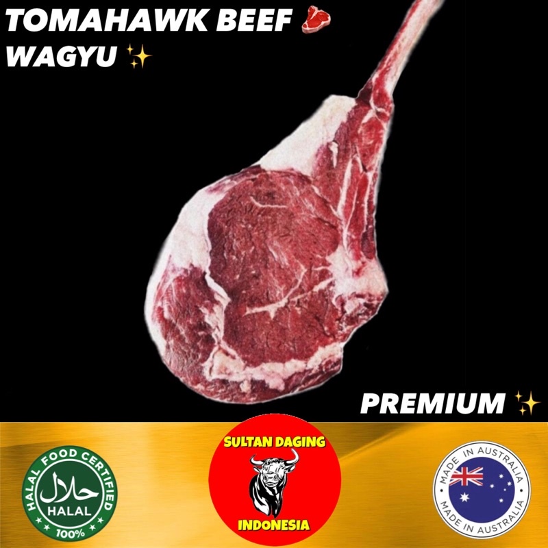 Jual DAGING TOMAHAWK STEAK BEEF PREMIUM 1 KG 70 GRAM IMPORT DARI ...