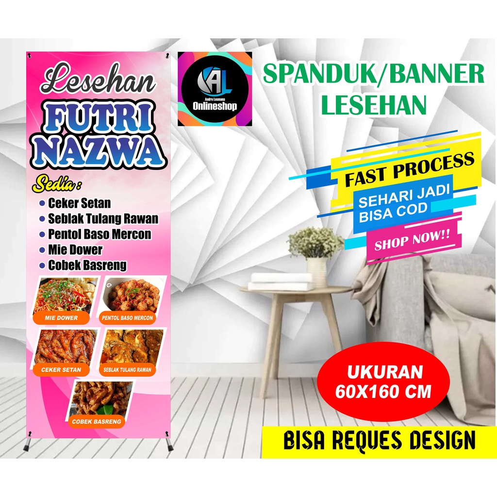 Jual Spanduk, Banner Berdiri Lesehan | Shopee Indonesia