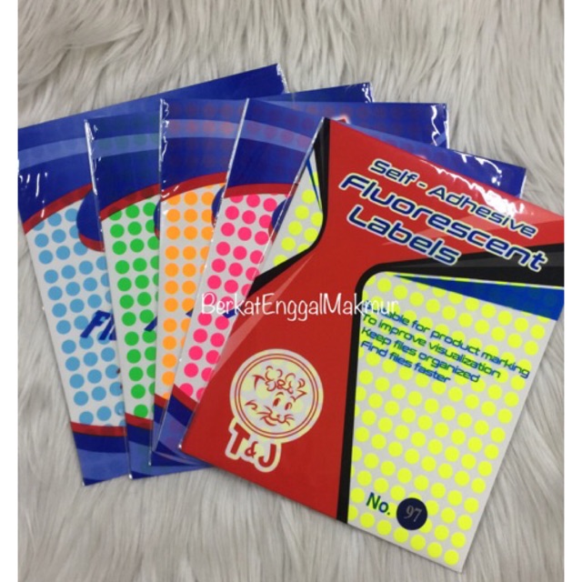 Jual Label Sticker Bulat Warna - Warni Tom & Jerry No 96, 97, 114 & 115 ...