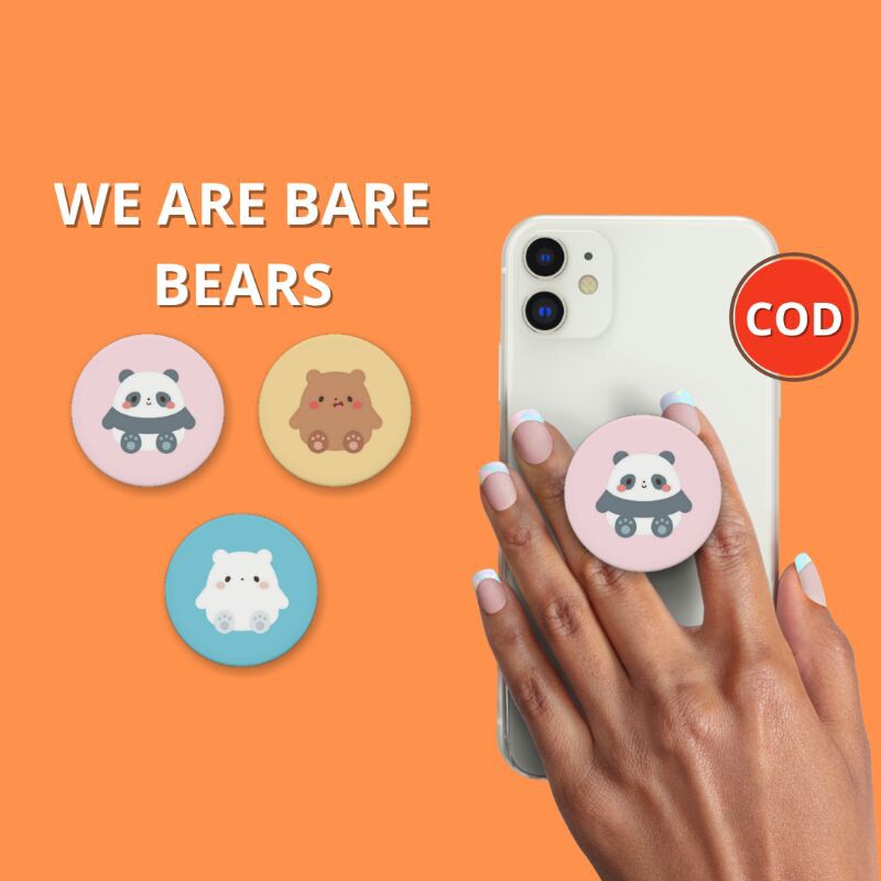 Jual We Are Bare Bears Pop Socket Popsocket Popsoket Griptok Hp ...