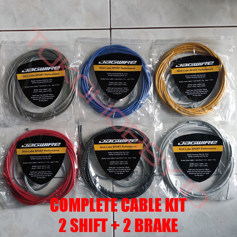 Jual JAGWIRE Carbon Kevlar Braided Paket Kabel Shifter Brake Rem Set ...