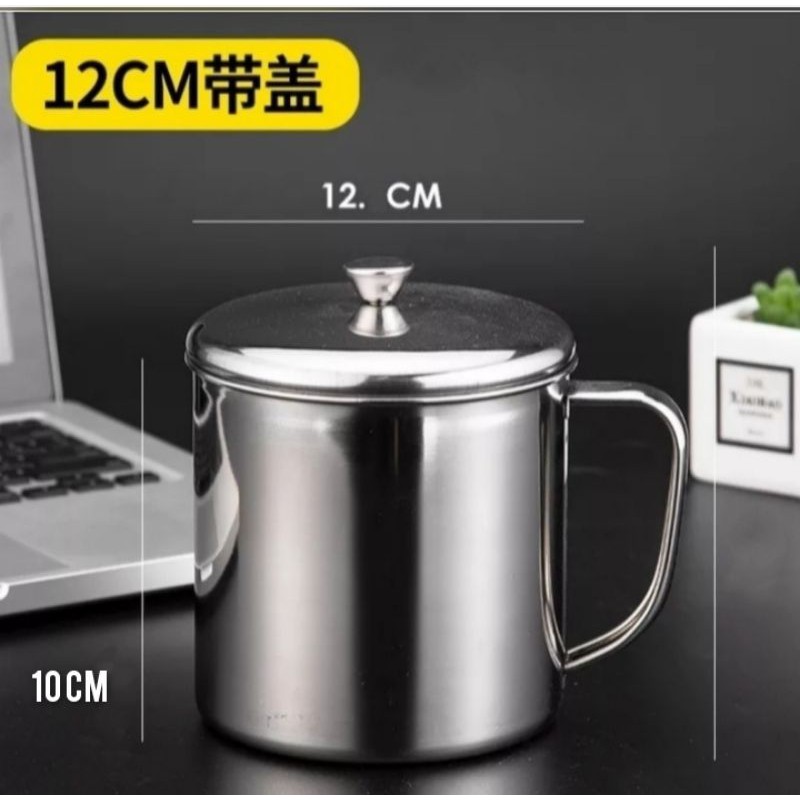 Jual cangkir stainless 12 cm( diameter 12 cm) | Shopee Indonesia