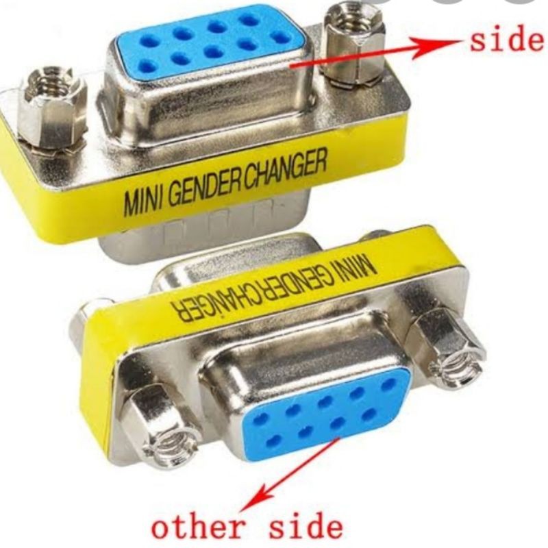 Jual Mini Gender Serial Female Female Konektor DB 9 Female Female ...