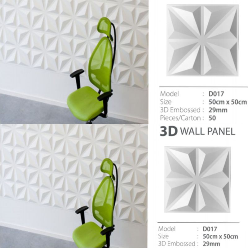 Jual Wallpaper 3D Panel Dinding & Plafon Super Premium Korea D017 ...