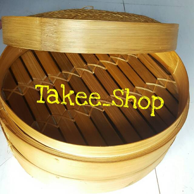 Jual KLAKAT BAMBU DIAMETER= 30CM (2 badan + 1 tutup) | Shopee Indonesia