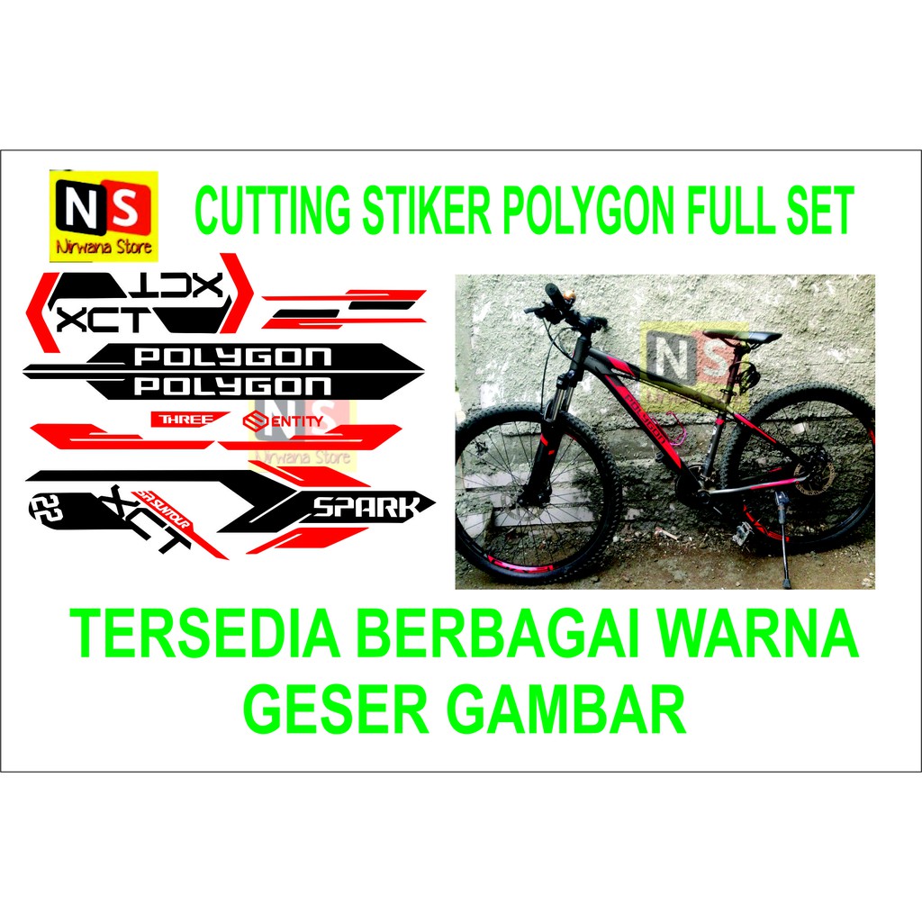Jual Cutting Stiker Sepeda Polygon Full Set | Shopee Indonesia