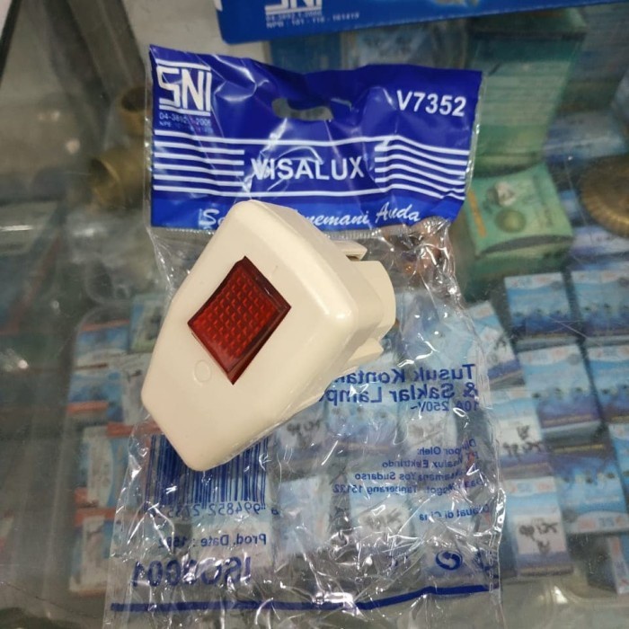 Jual VISALUX V7352 Steker Saklar Switch Lampu Indikator Listrik Jantan | Shopee Indonesia
