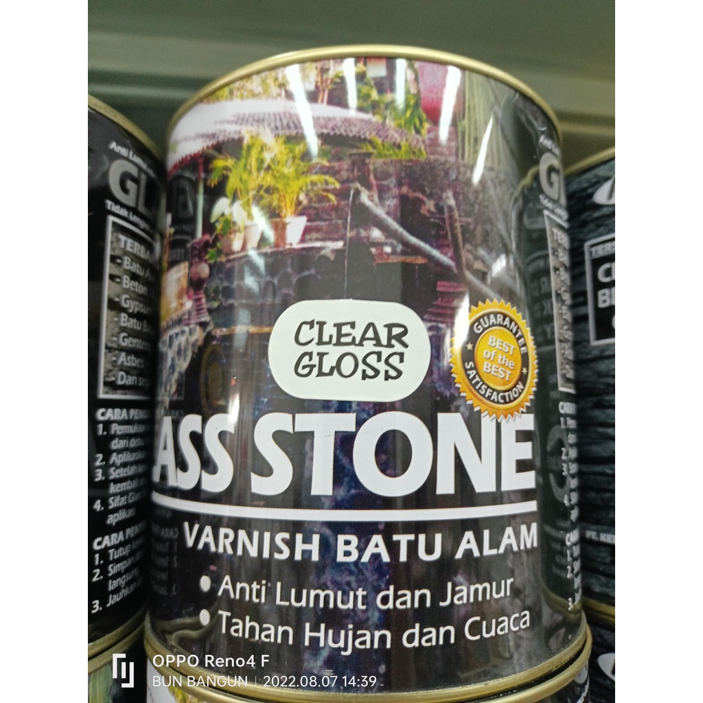 Jual VERNISH BATU ALAM BETA GLASS STONE 1 ltr ( CLEAR GLOSS ) | Shopee ...
