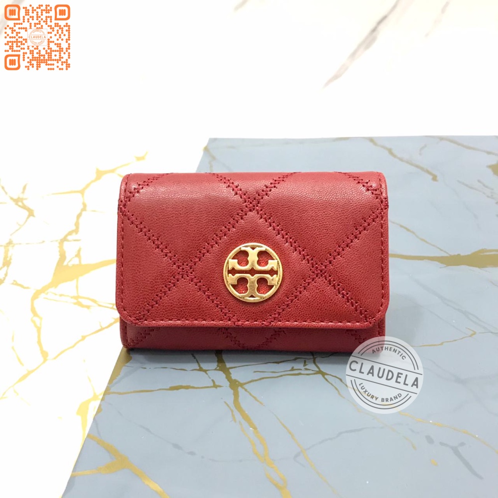 Jual TORY BURCH Willa Card Case RedStone | Shopee Indonesia