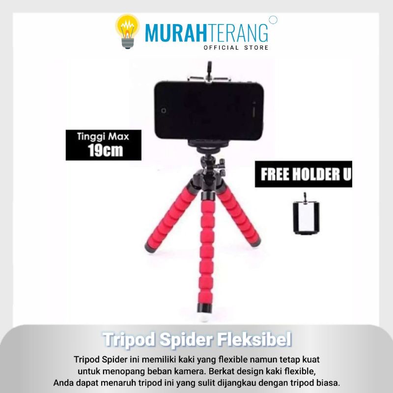 Jual Tripod Spider Holder U fleksibel Tripod mini Android HP CAMERA ...