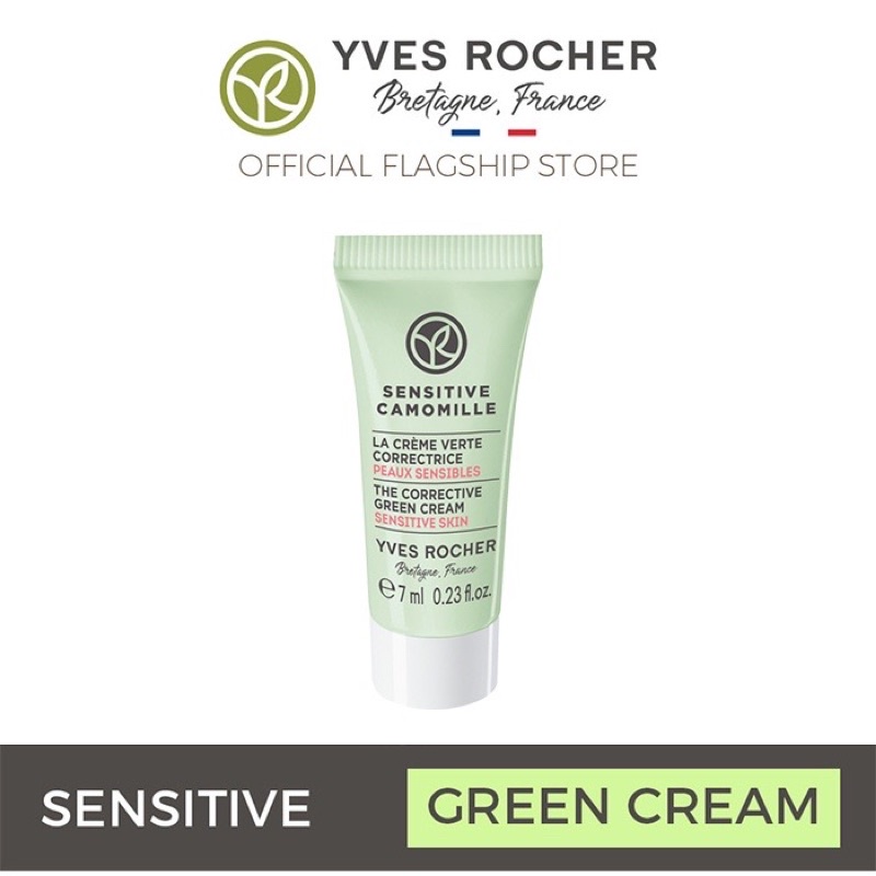 Jual YVES ROCHER ANTI REDNESS GREEN CREAM MINI 7ML | Shopee Indonesia