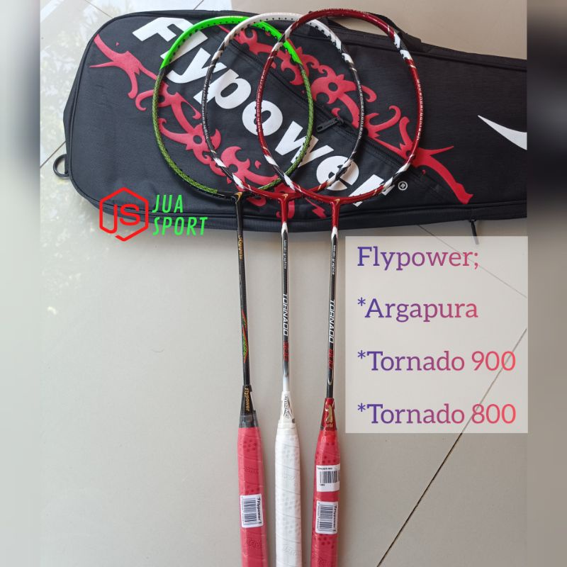 Jual Raket Badminton Flypower Argapura ,Tornado 800,Tornado900 Bonus ...