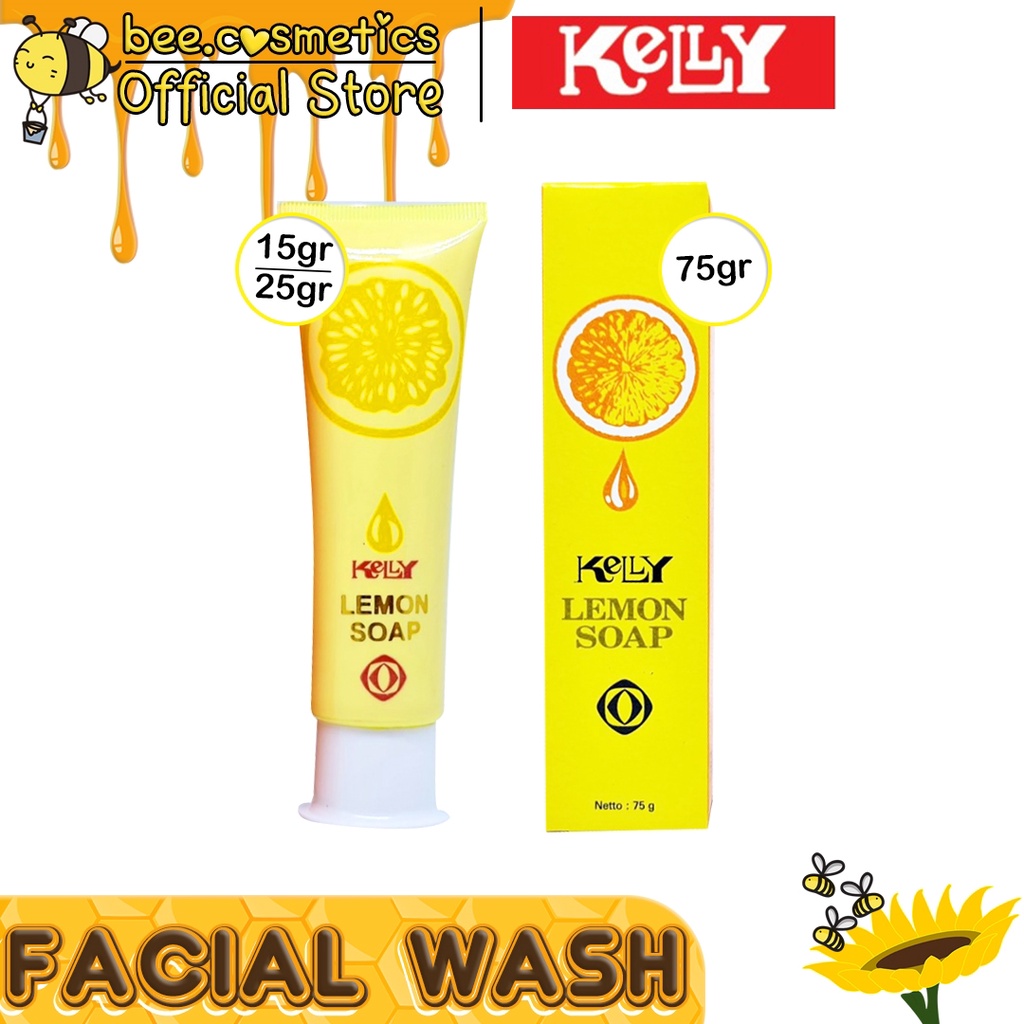 Jual KELLY FACIAL WASH LEMON / SABUN WAJAH BY KELLY ( 15GR / 25GR ...