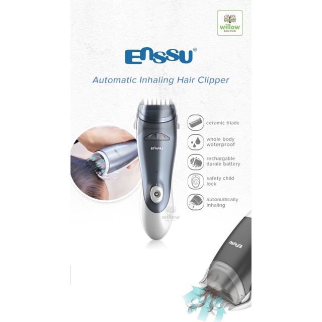 Jual Enssu automatic inhaling hair clipper/trimmer ( alat cukur rambut ...
