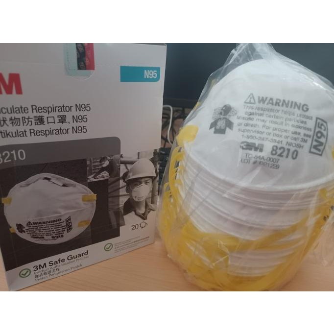 Jual 3M Masker N95 8210 Particulate Respirator - 1 Box [20 Masker] 90-bangkit-bangun-berdiri ...