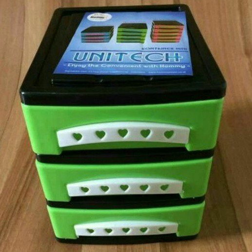 Jual Laci Rak Kecil Serba Guna / Mini Container Unitech Susun 3 / Mini ...