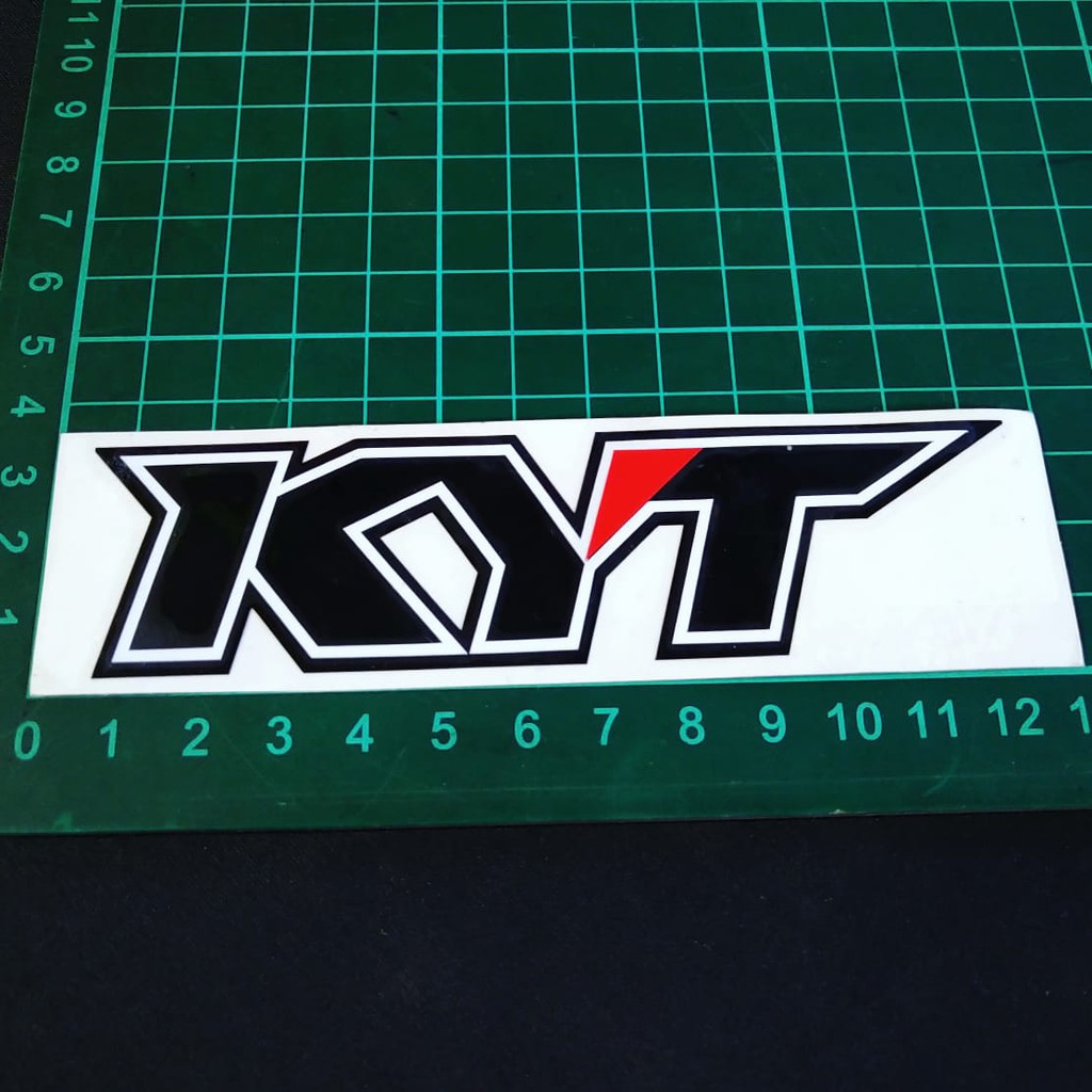 Jual Cutting Sticker KYT Hitam outline 12cm | Shopee Indonesia