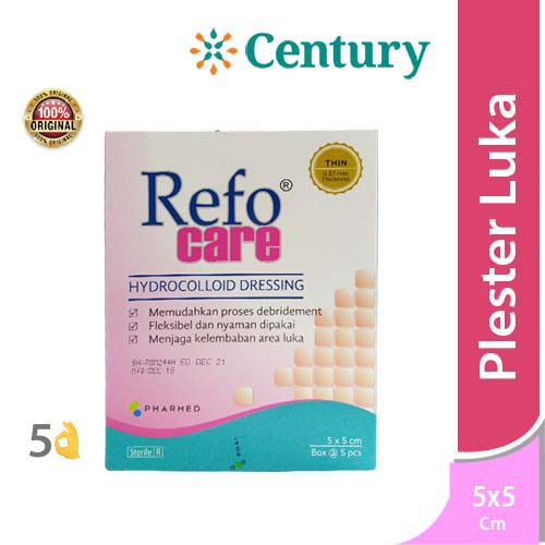 Jual Refocare 0.37mm ukuran 5x5cm / Refo care / Plester Luka / P3K ...