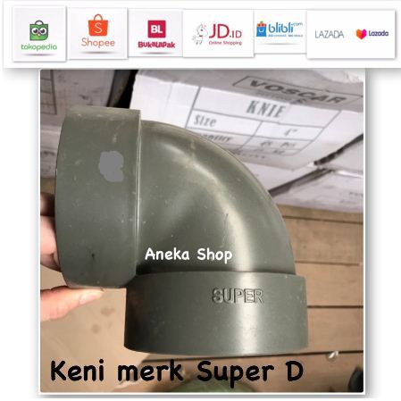 Jual Elbow Keni 2.1/2 inch pvc merk Super | Shopee Indonesia
