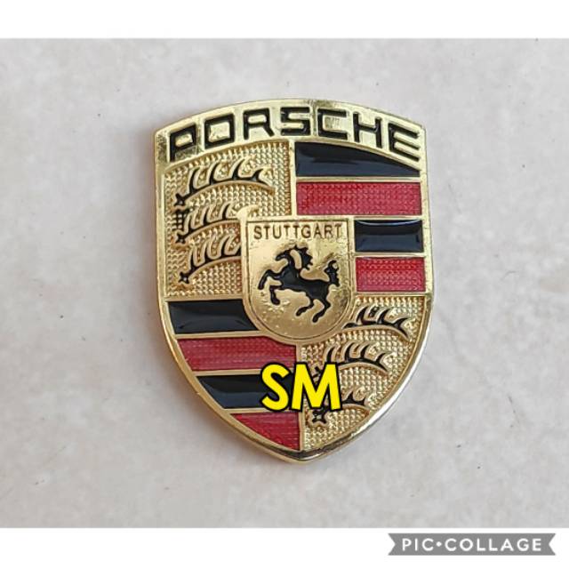 Jual satu buah emblem logo PORSCHE mini super detail | Shopee Indonesia