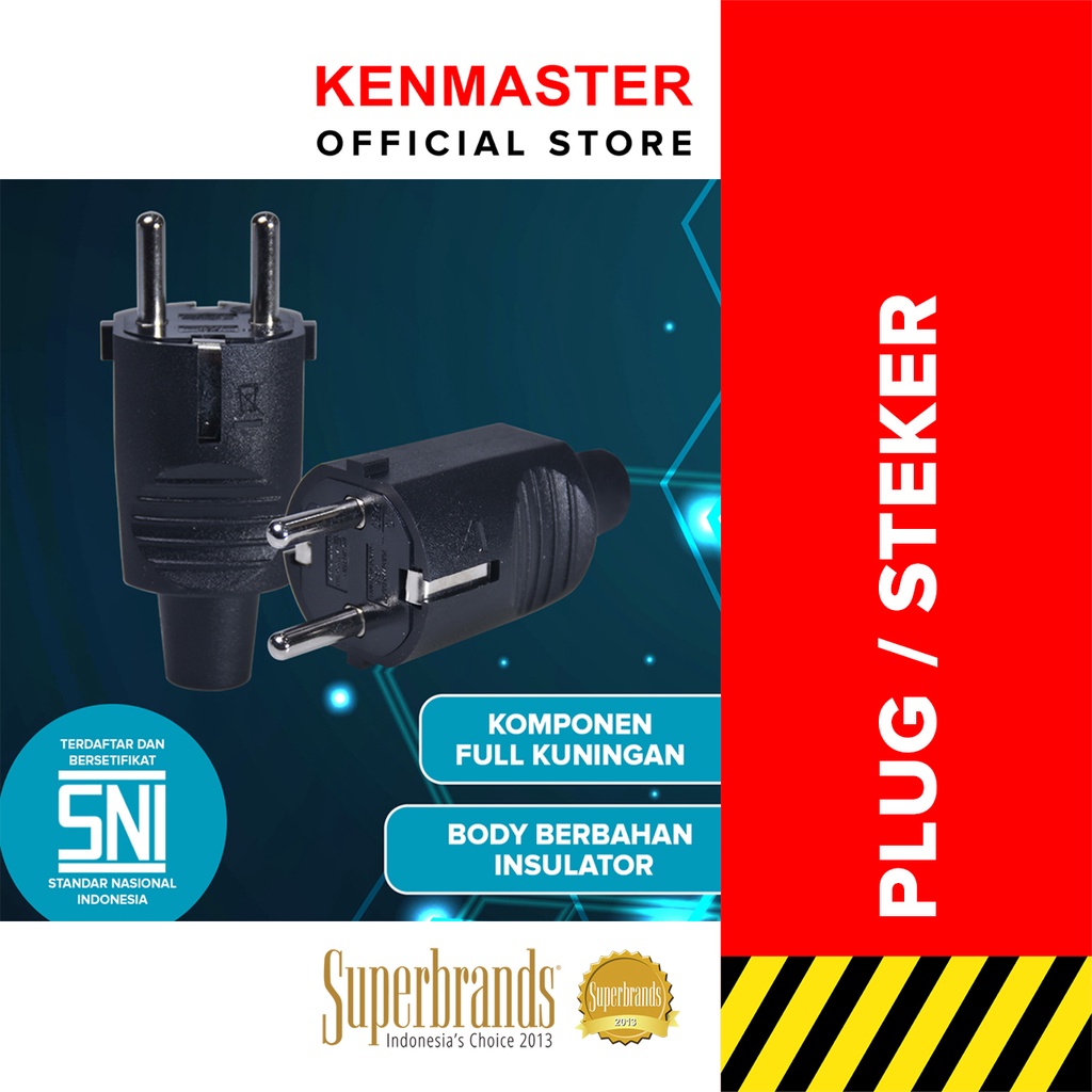 Jual Kenmaster Steker 425 / Sambungan Colokan Listrik / Sambungan ...