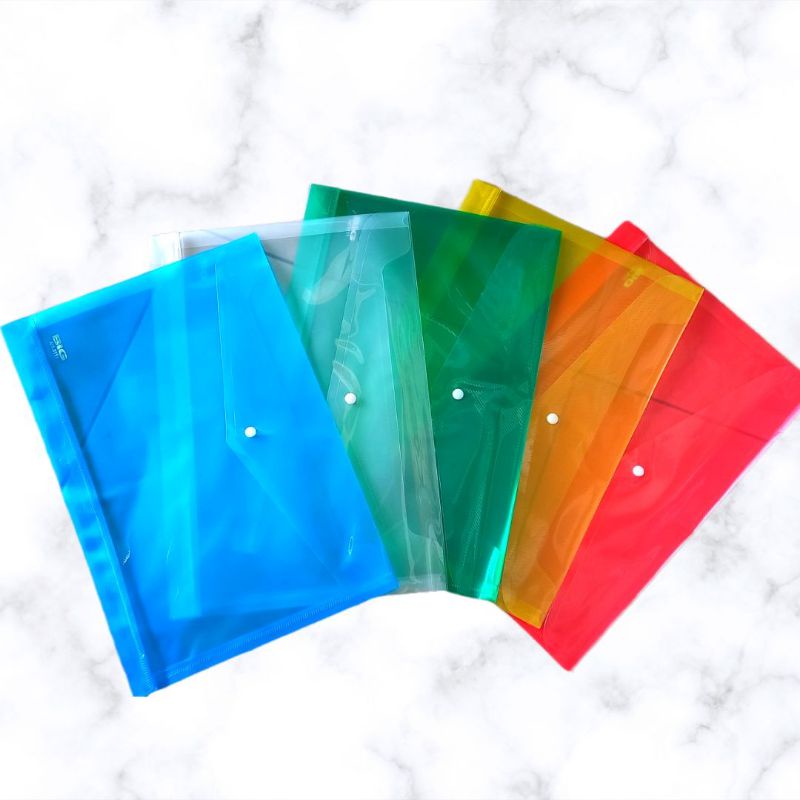 Jual Map Kancing Plastik Dokumen File Folder Folio F4 Organizer ...