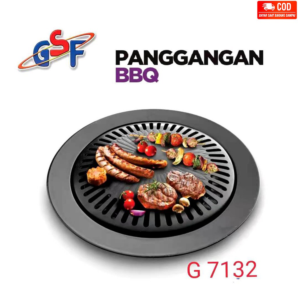 Jual PANGGANGAN BULAT BBQ GRILL 30 CM Alat PEMANGGANG GSF-7132 | Shopee ...