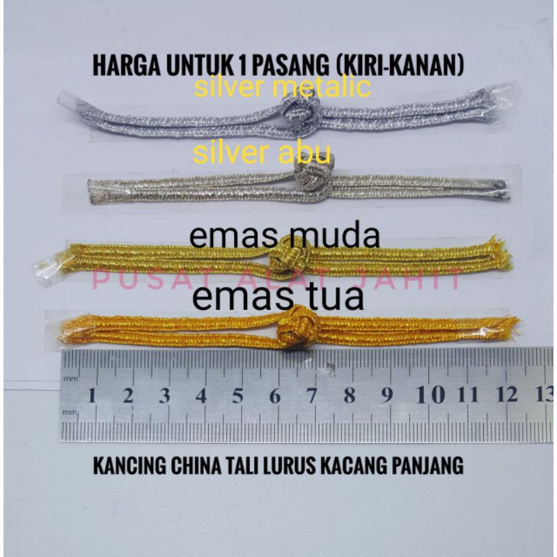 Jual KANCING BAJU SHANGHAI IMLEK CINA CHINA CIANG IE CHEONGSHAM TALI ...