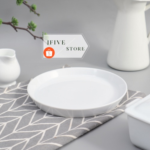 Jual Piring Pizza Tray 18cm | Piring Keramik Porcelain 18cm | Piring ...