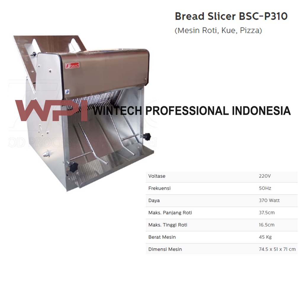 Jual FOMAC BSC-P310 . ( Mesin Pemotong Roti Tawar - mesin Pengiris Roti ...