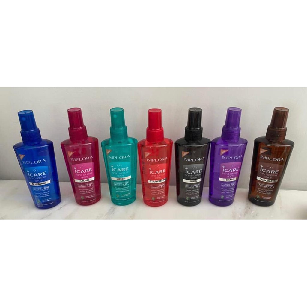 Jual IMPLORA ICARE HAND SANITIZER CAIR 100ml BOTOL SPRAY BPOM KEMENKES ...