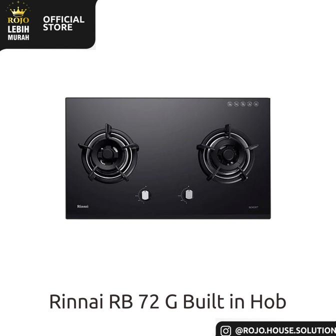 Jual Kualitas terbaik] Rinnai RB 72 G Kompor Tanam 2 Tungku | Shopee Indonesia