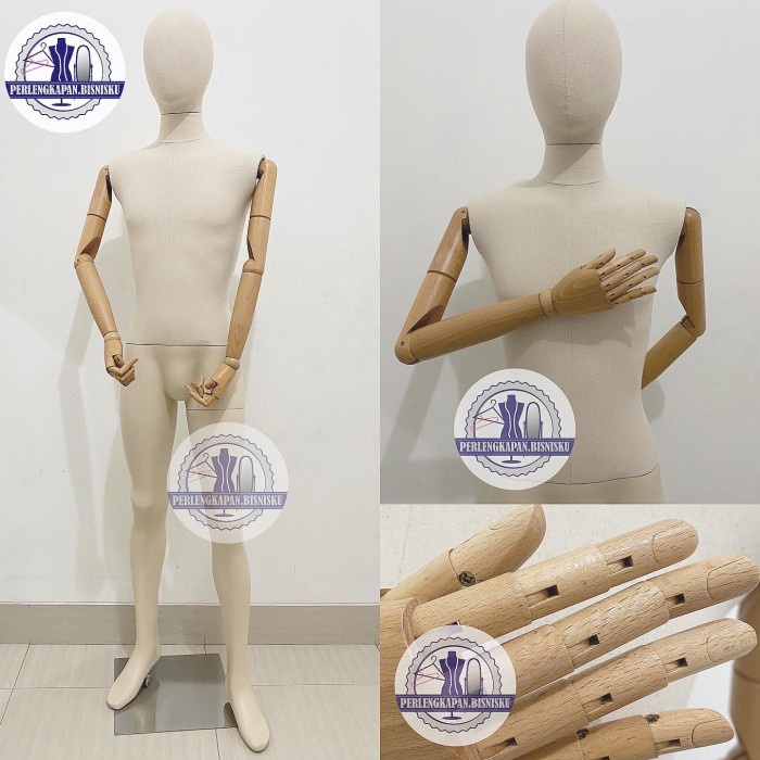 Jual MANEKIN PATUNG BAJU PRIA FULL BODY FOM FOAM FIBER TANGAN KAYU ASLI ...