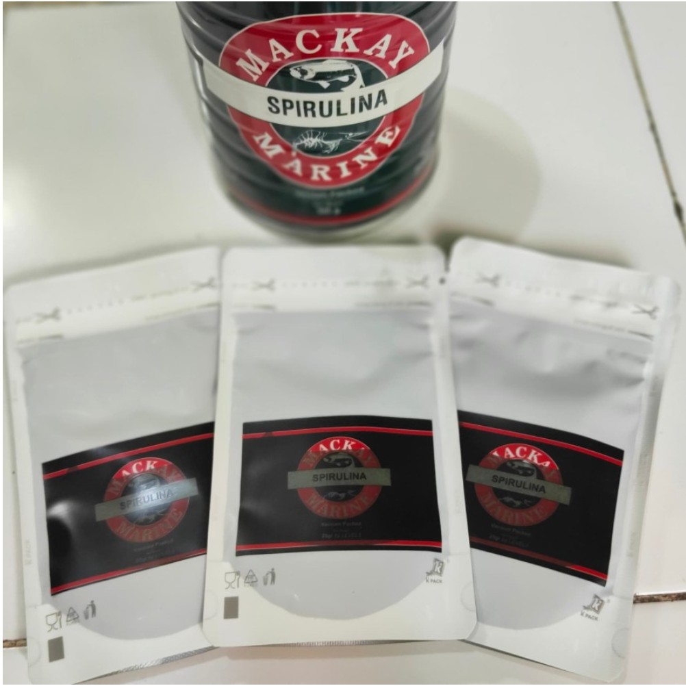 Jual MACKAY MARINE SPIRULINA original kemasan repack 25gr | Shopee ...