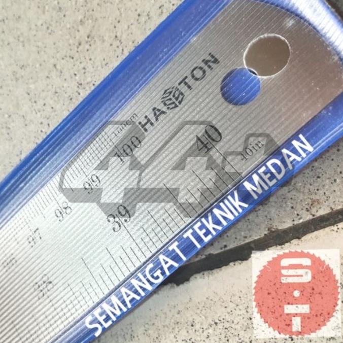 Jual PENGGARIS RULER MISTAR BESI BAJA STAINLESS STEEL100CM 1 METER 100 CM | Shopee Indonesia