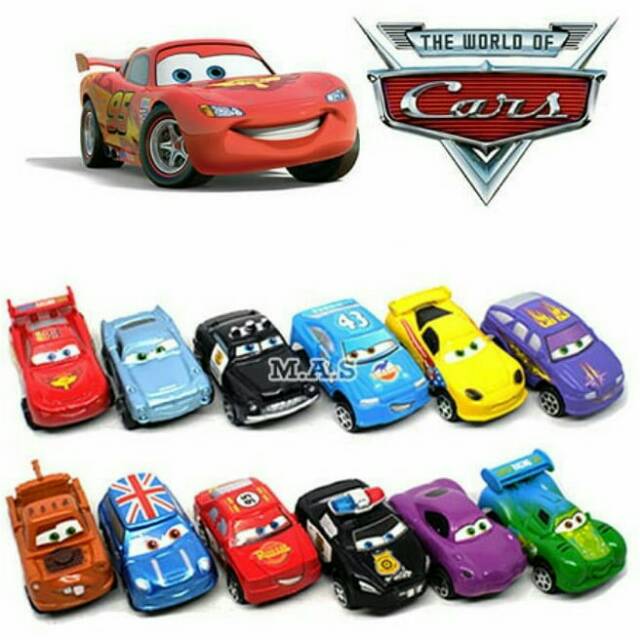 Jual Mainan Mobil Mobilan Set The Cars Car Action Figure Cake Topper ...