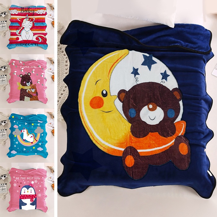 Jual Selimut Anak Lucu Motif Karakter Size 100x140cm Polyester High ...