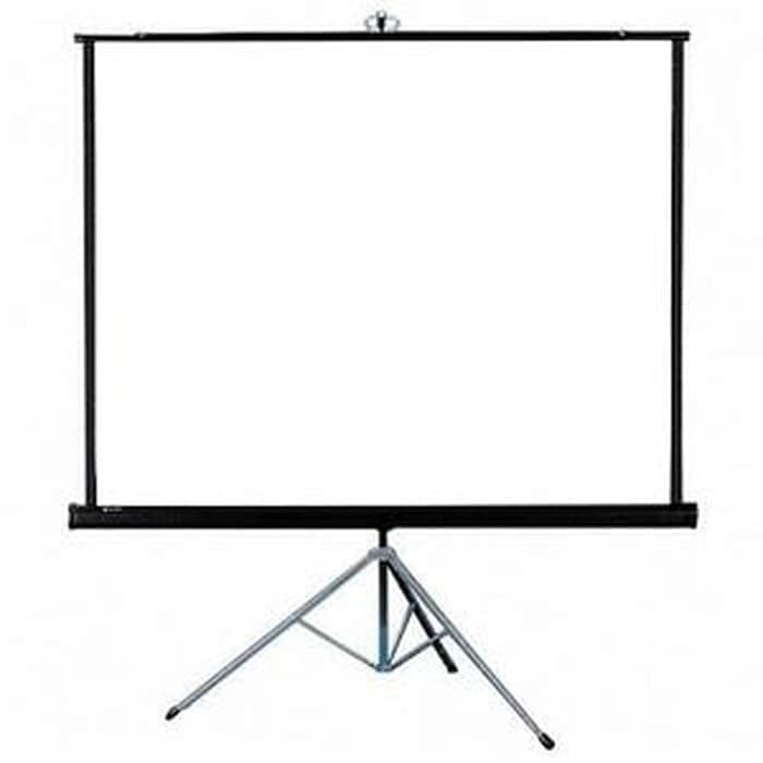 Jual SCREEN PROJECTOR TRIPOD 70" x 70" LAYAR PROYEKTOR KAKI 70 INCI ...