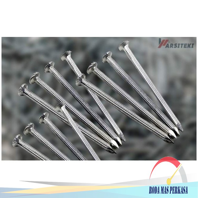 Jual PAKU BETON PUTIH 4IN / PAKU TEMBOK GALVANIS 4INCH PAKU COR PUTIH 10CM RMP | Shopee Indonesia